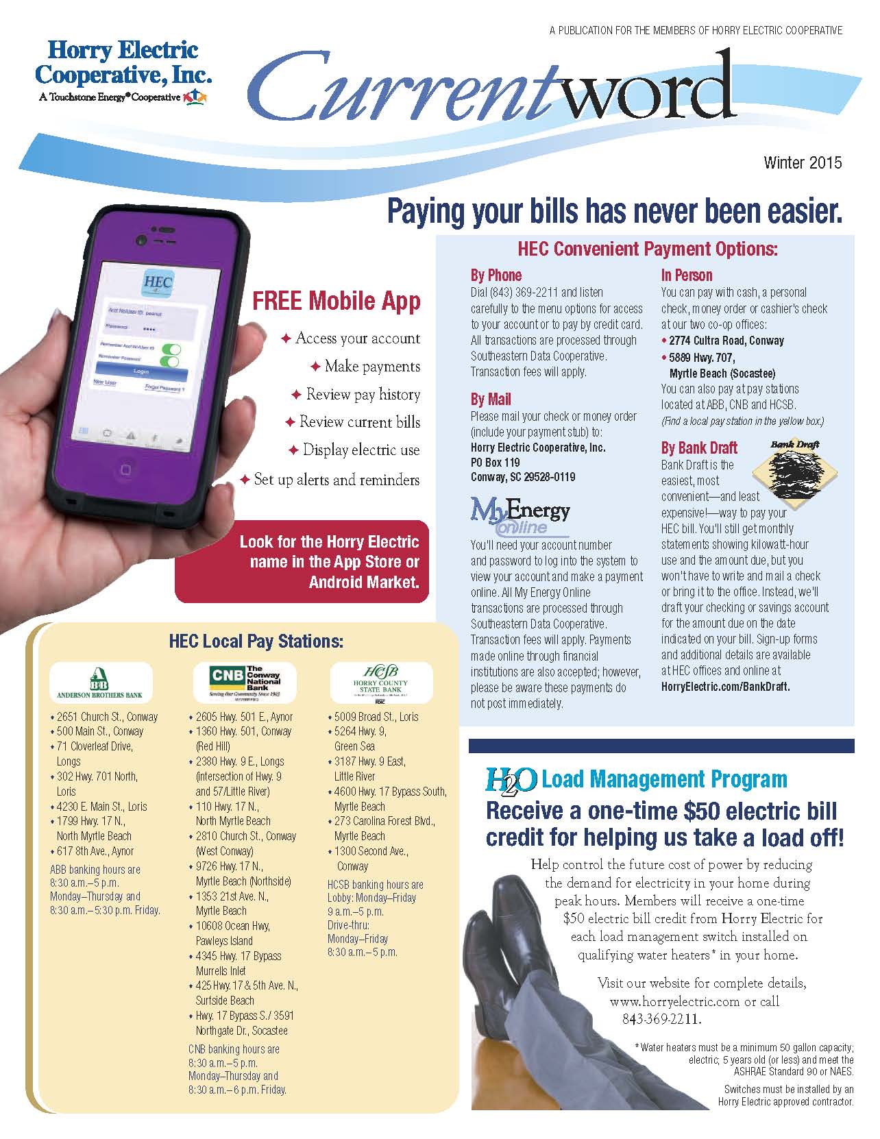 January bills include Current Word - Horry Electric Cooperative, Inc.